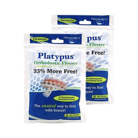 Buy Platypus Orthodontic Flossers For Braces Ortho Picks For Adults