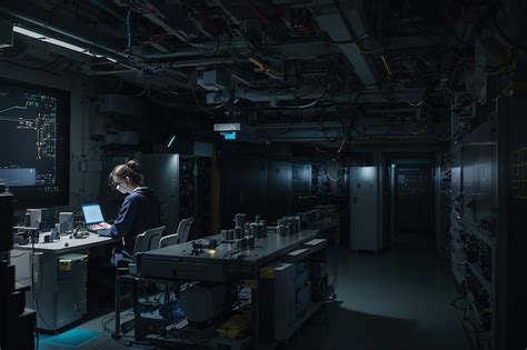 Premium Ai Image Quantum Cryptography Lab