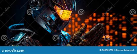 Programmer In A Space Age Suit Symbolizing The Future Of Coding In