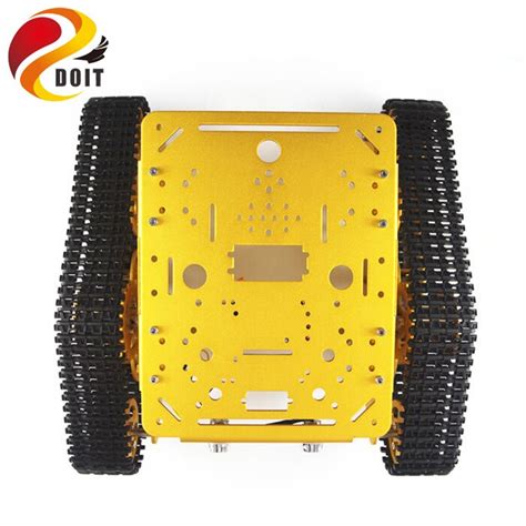 DOIT T RC Metal Robot Tank Car Chassis Crawler For Arduino Tracked Caterpillar Track Chain