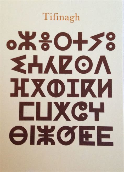 Berber Alphabet