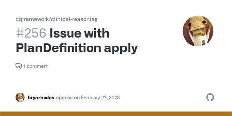 Issue With Plandefinition Apply · Issue 256 · Cqframeworkclinical