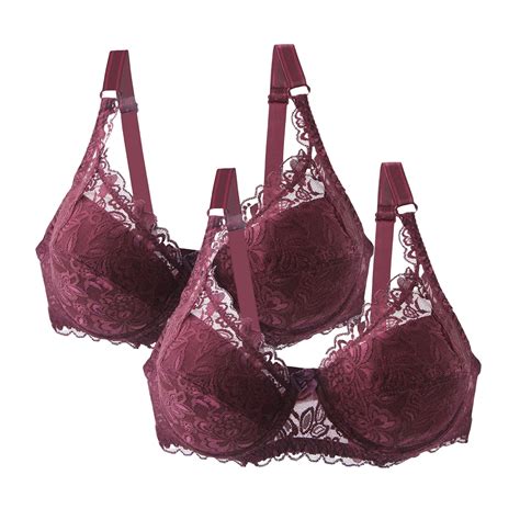 Chuancc Comfy Bralette Lace Bralettes For Women Bralette Padded Lace