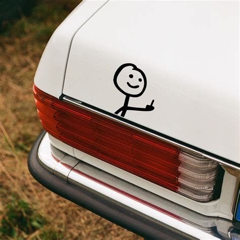 2x Auto Aufkleber Fuck You Meme 6x6cm Mittelfinger Jdm Tuning Sticker