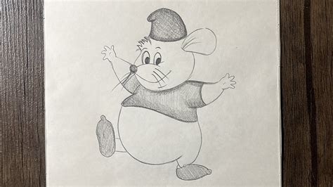 How To Draw Gus The Fat Mouse From Cinderella Cute Cartoon