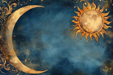 Descarga Representación Artística Del Sol Y La Luna Fondos En Línea Creative Fabrica