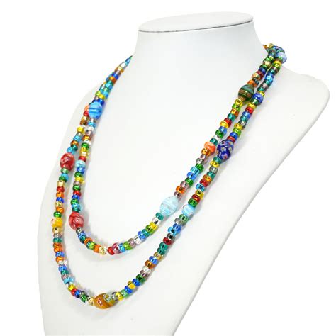 Necklace Lisa Murrine Original Murano Glass Omg