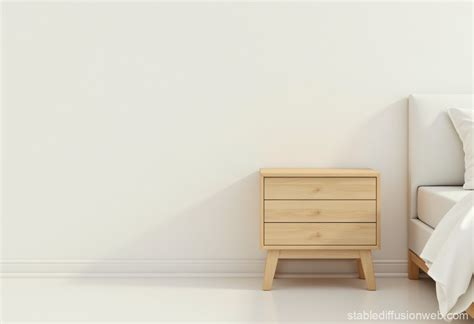 Simple Wooden Bedside Table Stable Diffusion Online