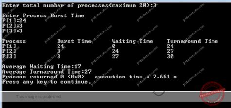 Cc Program For First Come First Served Fcfs Scheduling Algorithm
