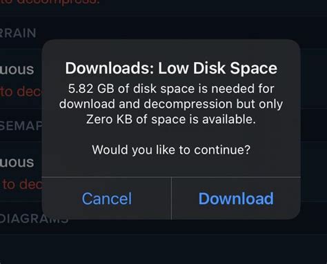 Foreflight Low Disk Space Error Rflying