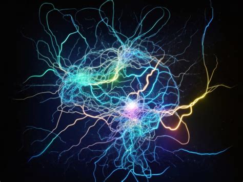 Human Brain Showing Intelligent Thinking Processing Cyber Mind Concept