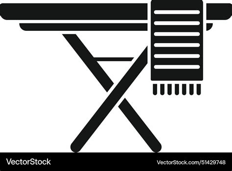 Ironing Board Icon With Folded Blanket Royalty Free Vector