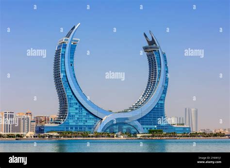 The Katara Towers 2022 With One Tower Containing The 5 Star Raffles