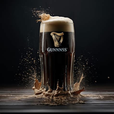 Premium Ai Image Illustration Of Pint Of Guinness