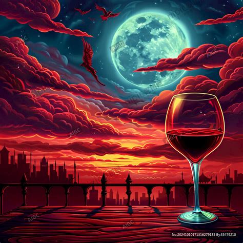 Ai创作图红酒广告背景 黄昏场景插画 梦幻夜景插画 超现实主义意境画 红月亮插画 举杯望月 红酒主画面背景 美好的夜晚插画 浪漫意境遐想画 夜光杯葡萄酒 红酒舞台背景 超现实主义图片 红酒会