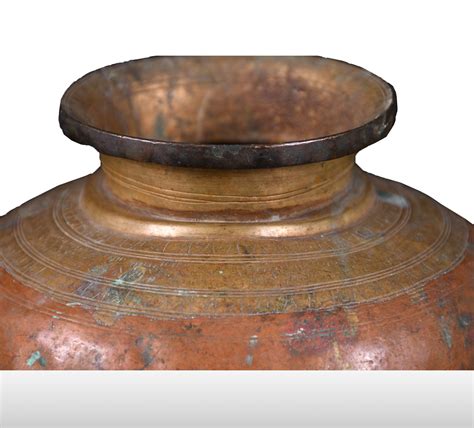 Figurines Temple Collection Small Matka Antique Old Kitchen Ware 3 X 5