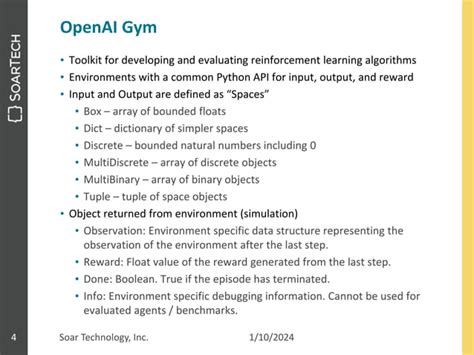 Soar OpenAI Gym Pptx