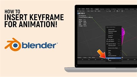 How To Insert Keyframes For Animation In Blender Software Easy Youtube