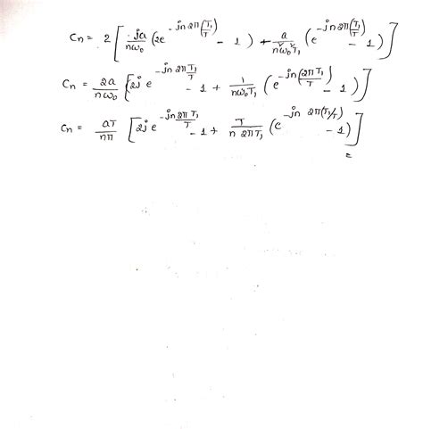 Solved Please Use Complex Exponential Fourier Series Formula Thanks 1 2 Course Hero