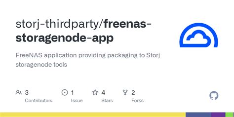 Github Storj Thirdpartyfreenas Storagenode App Freenas Application