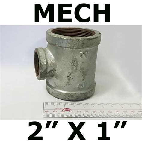 Mech Gi Tee Reducer 2 X 1 Sch40 Standard Galvanized Iron 2