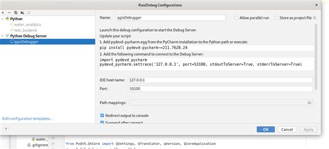 How To Debug A QGIS Plug In From Pycharm