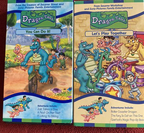 Dragon Tales Lets Play Together Vhs Lets Be Friends Dragon Tales