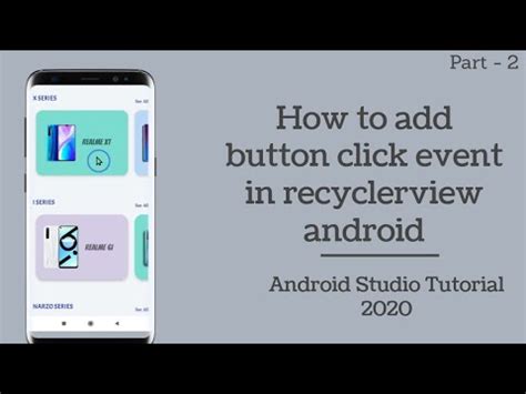 Click Event In Recyclerview In Android Studio Part 2 YouTube