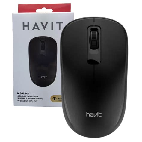 Mouse Havit Inalambrico 1200dpi 3 Botones Ms626gt Black