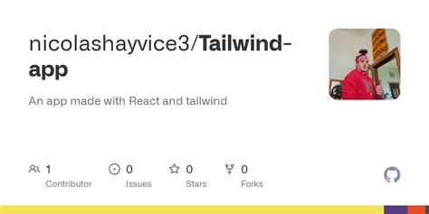Github Nicolashayvice3tailwind App An App Made With React And Tailwind