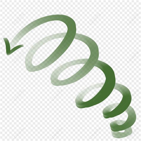 Spiral Arrow Green Arrow Curved Unique Arrow Bend Green Bend Png Image Free Download And Clipart