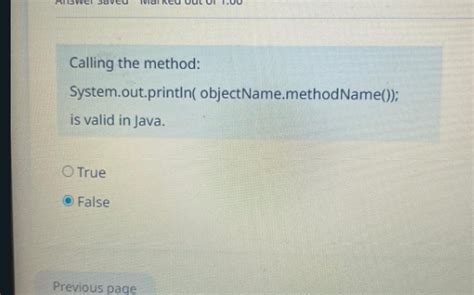 Solved Calling The Methodsystemoutprintln