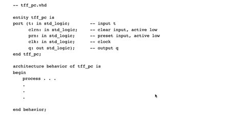 Implement A T Flip Flop With Asynchronous Clear And