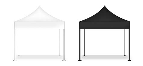 판매 마케팅 프로 모션 전시 배경 그림에 대 한 현실적인 텐트 디스플레이 팝 부스를 3 차원 모의 텐트에 대한 스톡 벡터 아트