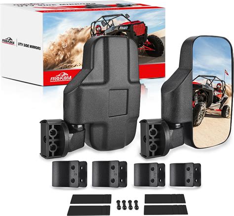 Amazon.com: Frokom UTV Side Mirrors,Universal Powersports Rear View Mirrors for 1.6" - 2" Roll ...
