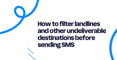 how to filter landlines before sending sms with the lookup api twilio