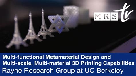 Multi Functional Metamaterial Design And Multi Scale Multi Material 3d