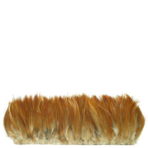 Natural Red Rooster Hackle Feather 3 6 Inches Craft Feathers