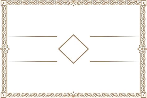 Luxurious Golden Borders On Rectangular Frame Premium Ai Generated Vector