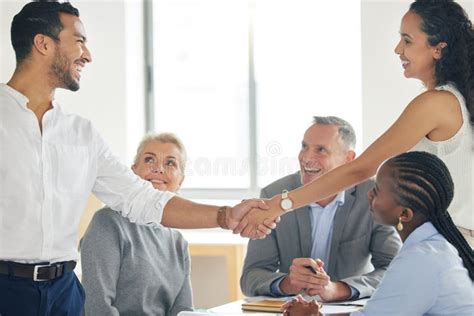 Business People And Shaking Hands In Meeting For Welcome Greeting To