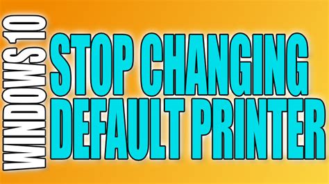 Allow Windows To Manage Your Default Printer ComputerSluggish