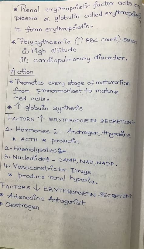 Erythropoiesis Physio Easy Notes Learn It Easy With Stencildent