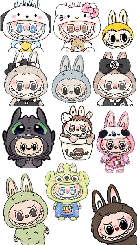 Labubu Sticker P4 Cute Cartoon Wallpapers Cute Doodles Cartoon