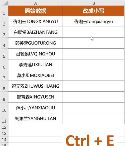 Ctrl E丨快速填充，1秒达成成就：excel高手 知乎