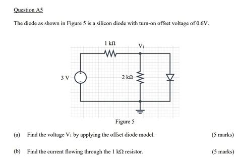 Solved Question A The Diode As Shown In Figure Is A Chegg Com