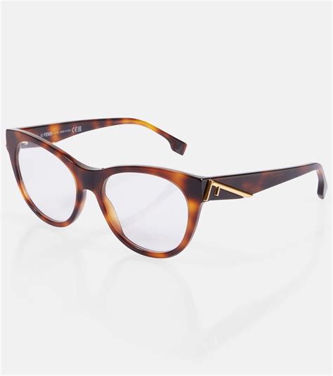 Fendi First Round Glasses In Brown Fendi Mytheresa