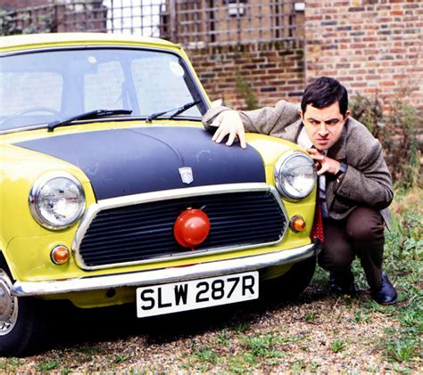 Photos Of Mr Bean With His Iconic Minis In The 1990s Vintage News Daily