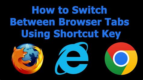 How to Switch Between Browser Tabs Using Shortcut Key - YouTube