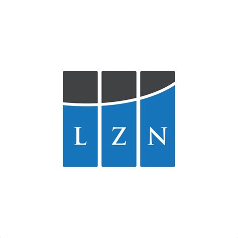 Lzn Letter Logo Design On White Background Lzn Creative Initials