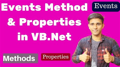 5 Methods Events And Properties Hindi Urdu Shubham Jangid Youtube